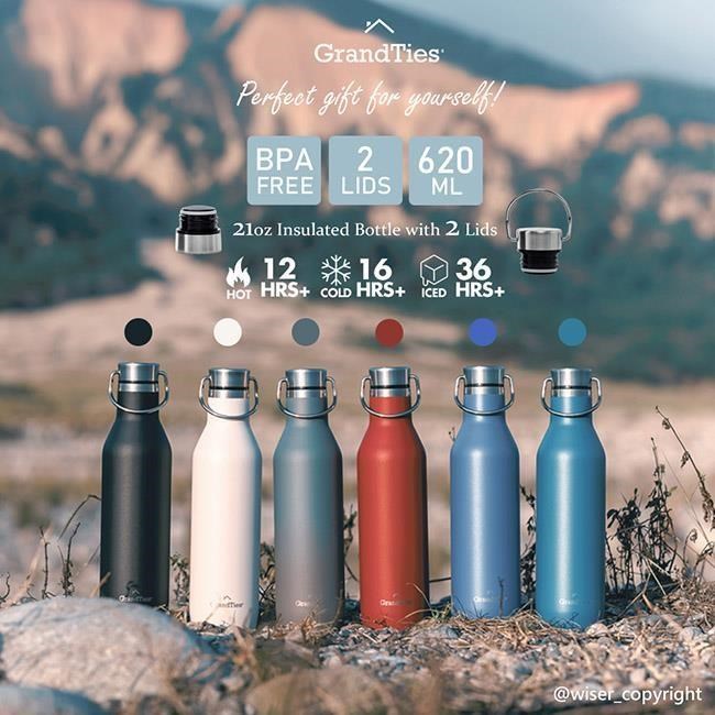 【GrandTies】時尚防漏620ML真空不鏽鋼保溫瓶/保溫杯(保冷/保溫)-顏色任選 - PChome 24h購物