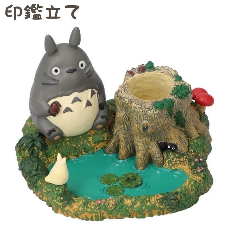 日本ENSKY池塘邊嘟嘟龍貓TOTORO印鑑立印章台座托盤IKT-01吉卜力宮崎駿 - PChome 24h購物