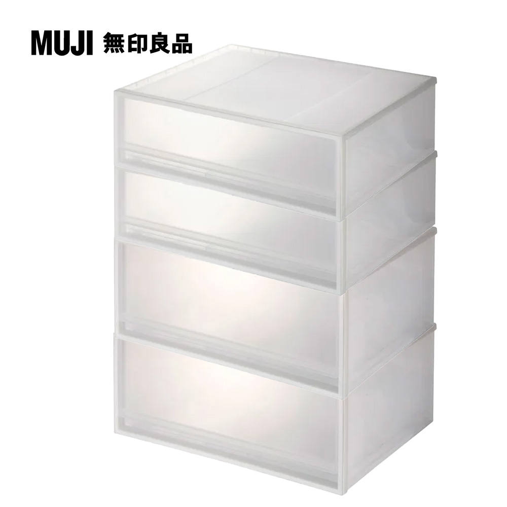 【MUJI 無印良品】PP衣裝盒4件組(橫式/小/3A/2入+橫式/大/3A/2入) - PChome 24h購物