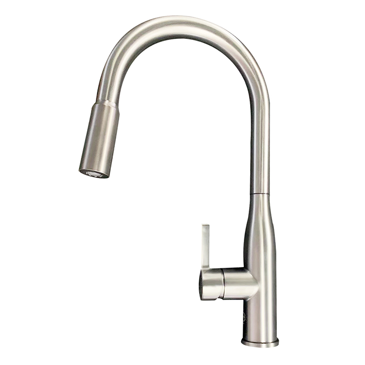 Alapa 無鉛不鏽鋼抽拉式廚房龍頭 拉絲 P22C-N - PChome 24h購物