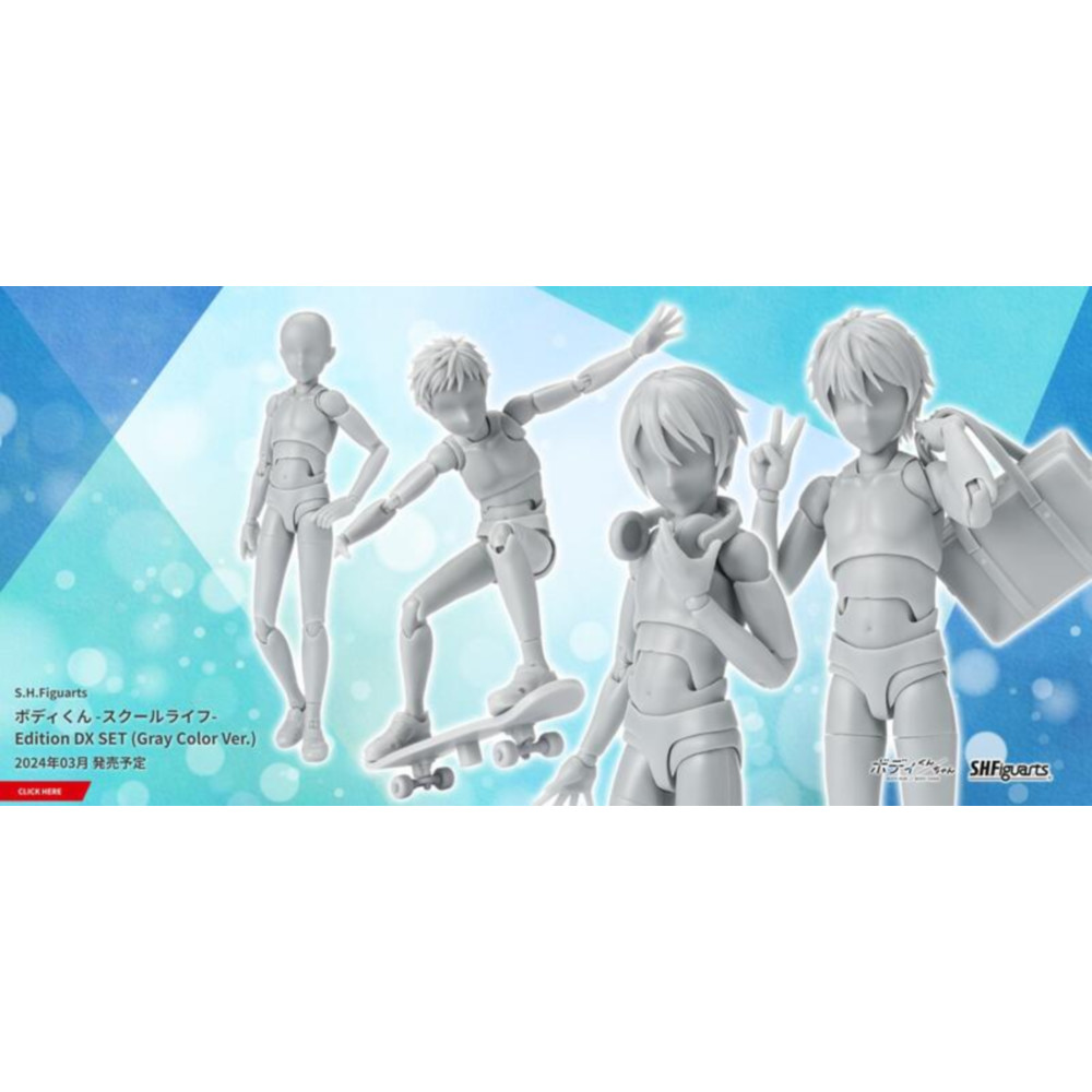 S.H.Figuarts SHF 男性素體 School Life Edition DX SET 灰色版 - PChome 24h購物