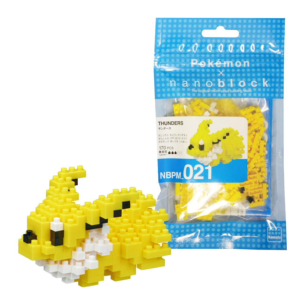 【日本 Kawada】Nanoblock 神奇寶貝·寶可夢 -NBPM-021 雷精靈 - PChome 24h購物