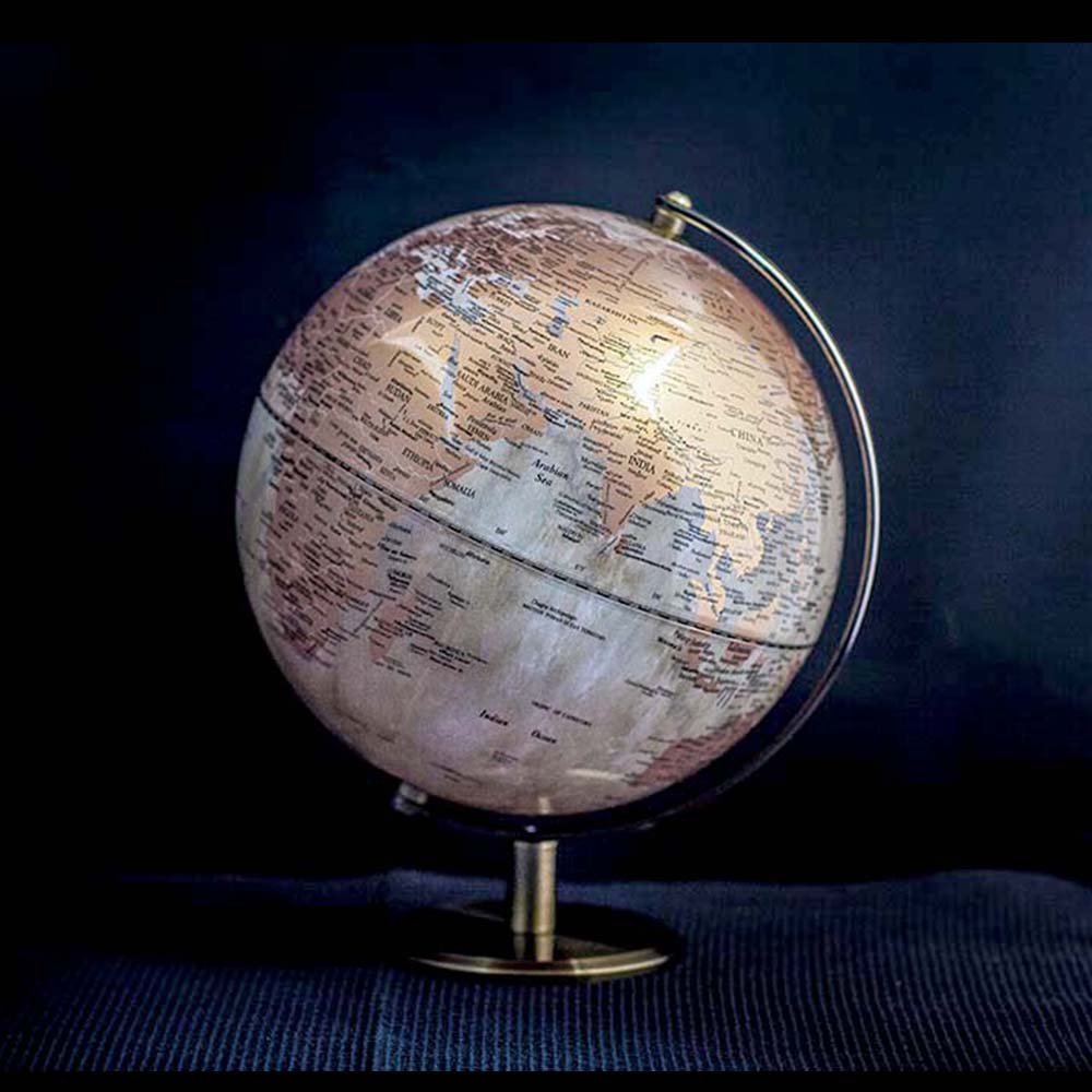 【WUZ屋子】Skyglobe 10吋金色大理石紋路地球儀(英文版) - PChome 24h購物