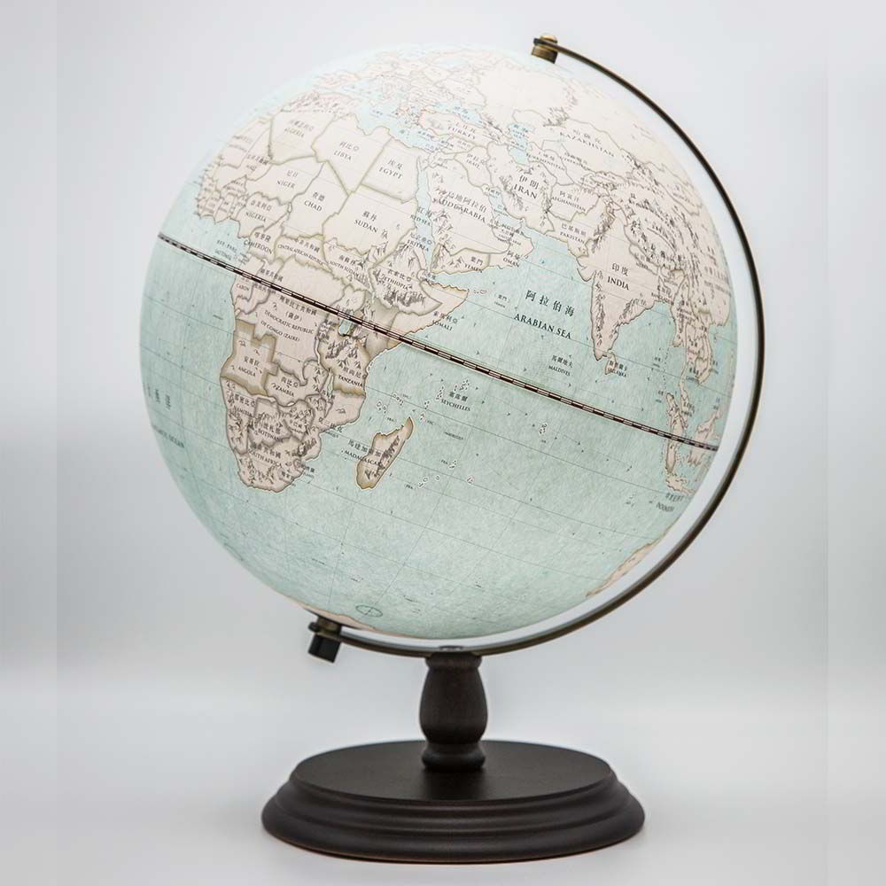 【WUZ屋子】Skyglobe 12吋新仿古圖木質底座-LED (英文版) - PChome 24h購物