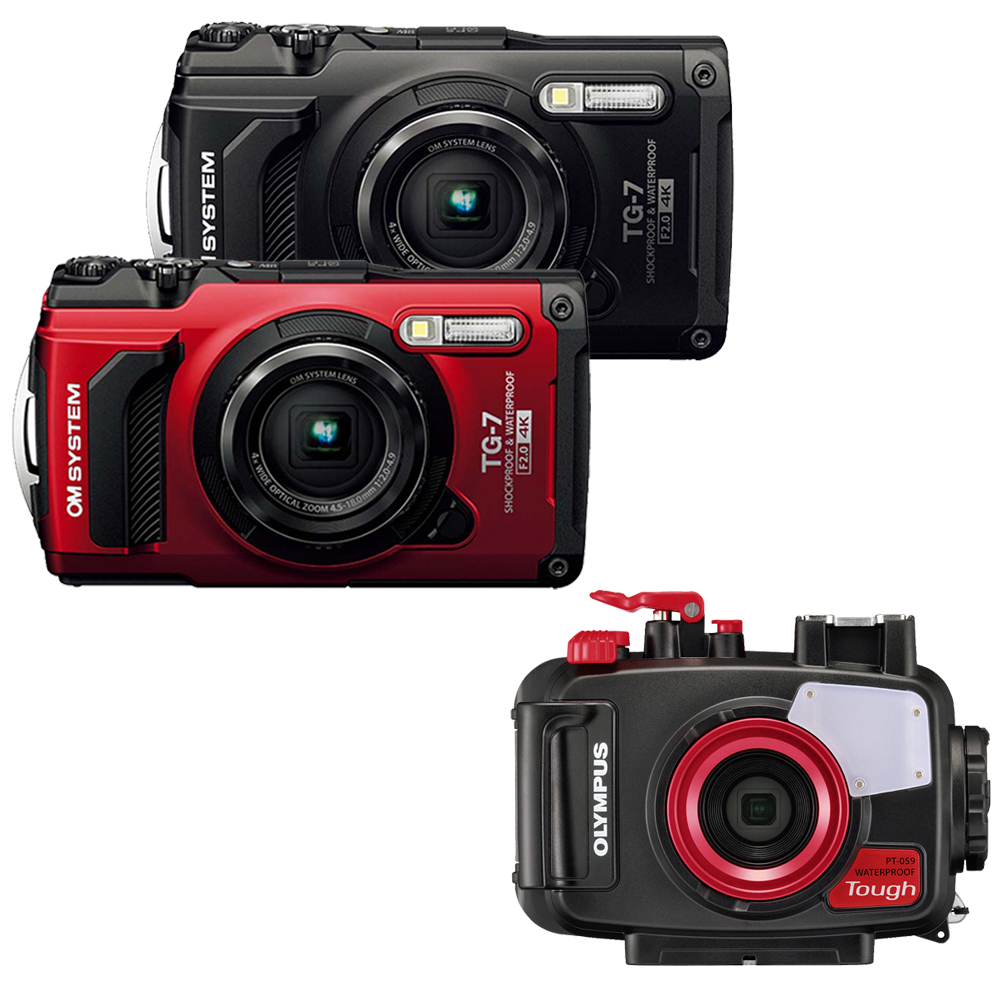 Olympus Stylus Tough TG-7 公司貨+OLYMPUS 潛水盒 PT-059 - PChome 24h購物