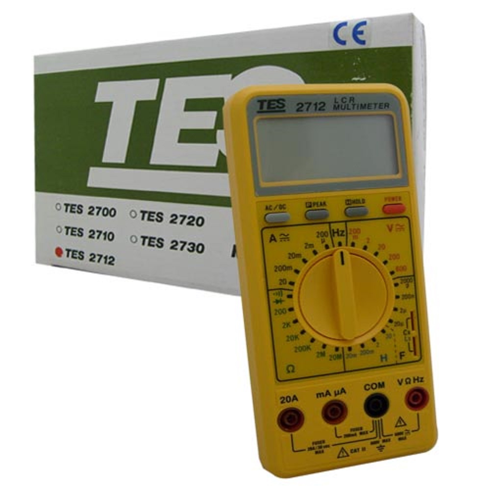 TES泰仕 TES-2712 LCR數位式三用電錶 - PChome 24h購物