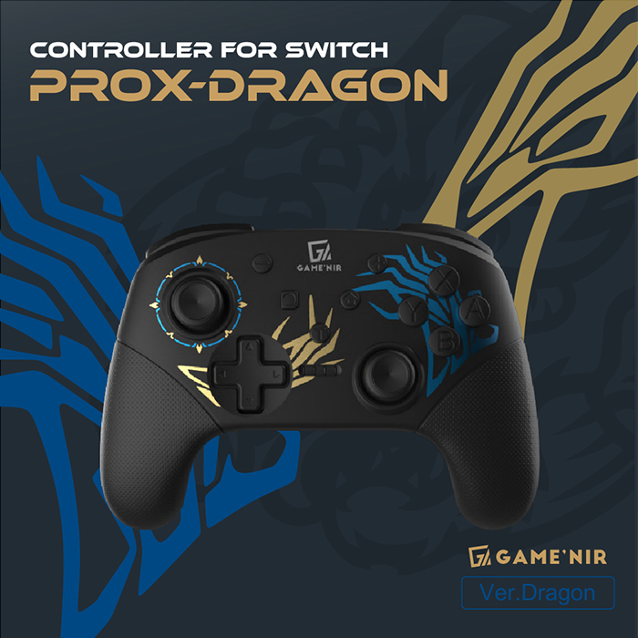 GAME’NIR Switch ProX-Dragon無線手把 喚醒 龍紋特仕 搖桿 支援NFC 刷amiibo 台灣公司貨 - PChome 24h購物