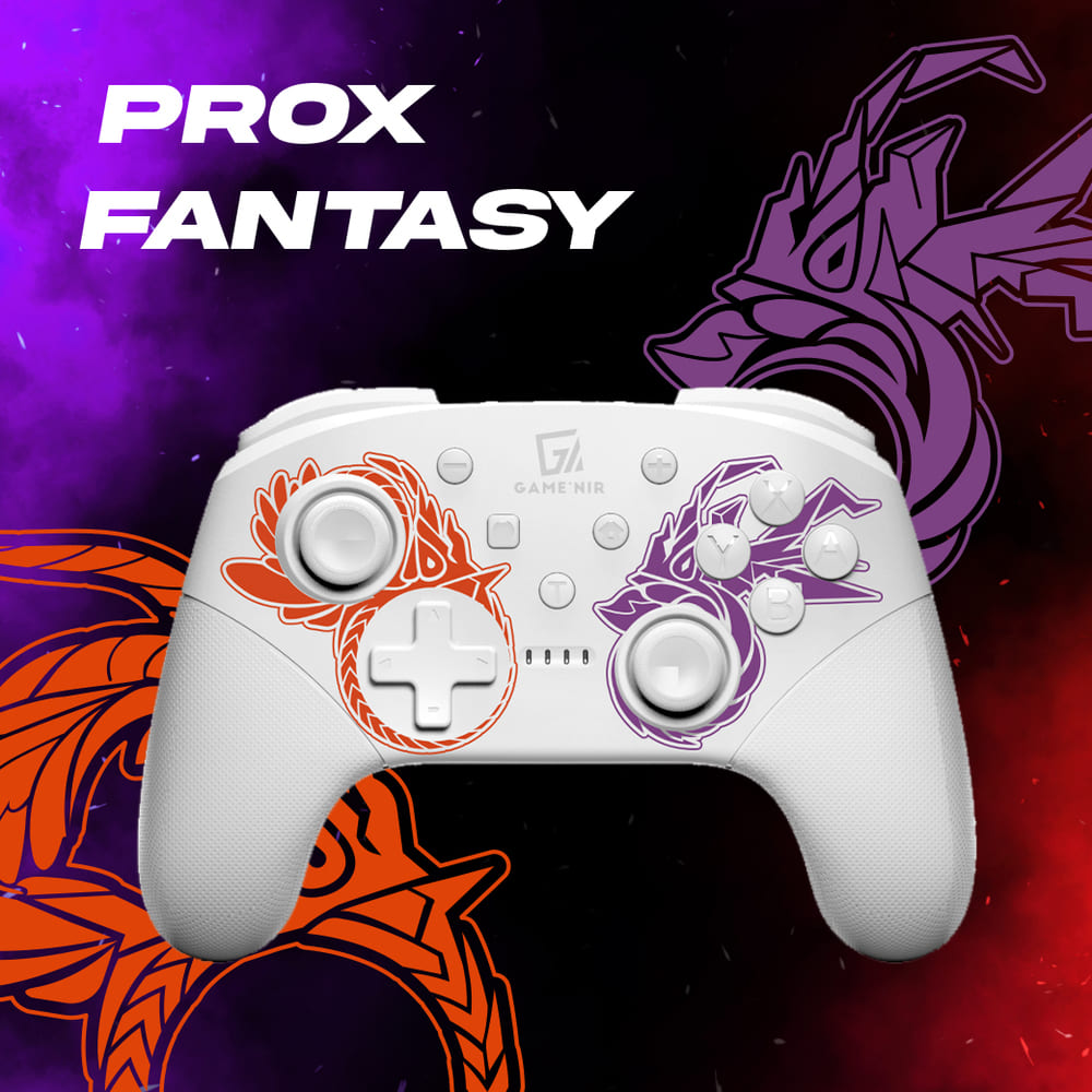 GAME’NIR Switch ProX-FANTASY 幻獸特仕版搖桿 支援刷amiibo 支援steam/PC電腦手把 台灣公司貨 ...