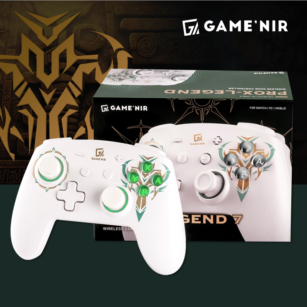 GAME’NIR Switch 七代 ProX-LEGEND 傳說特仕手把搖桿 支援steam/PC電腦手把 聖劍白 台灣公司貨 - PChome 24h購物