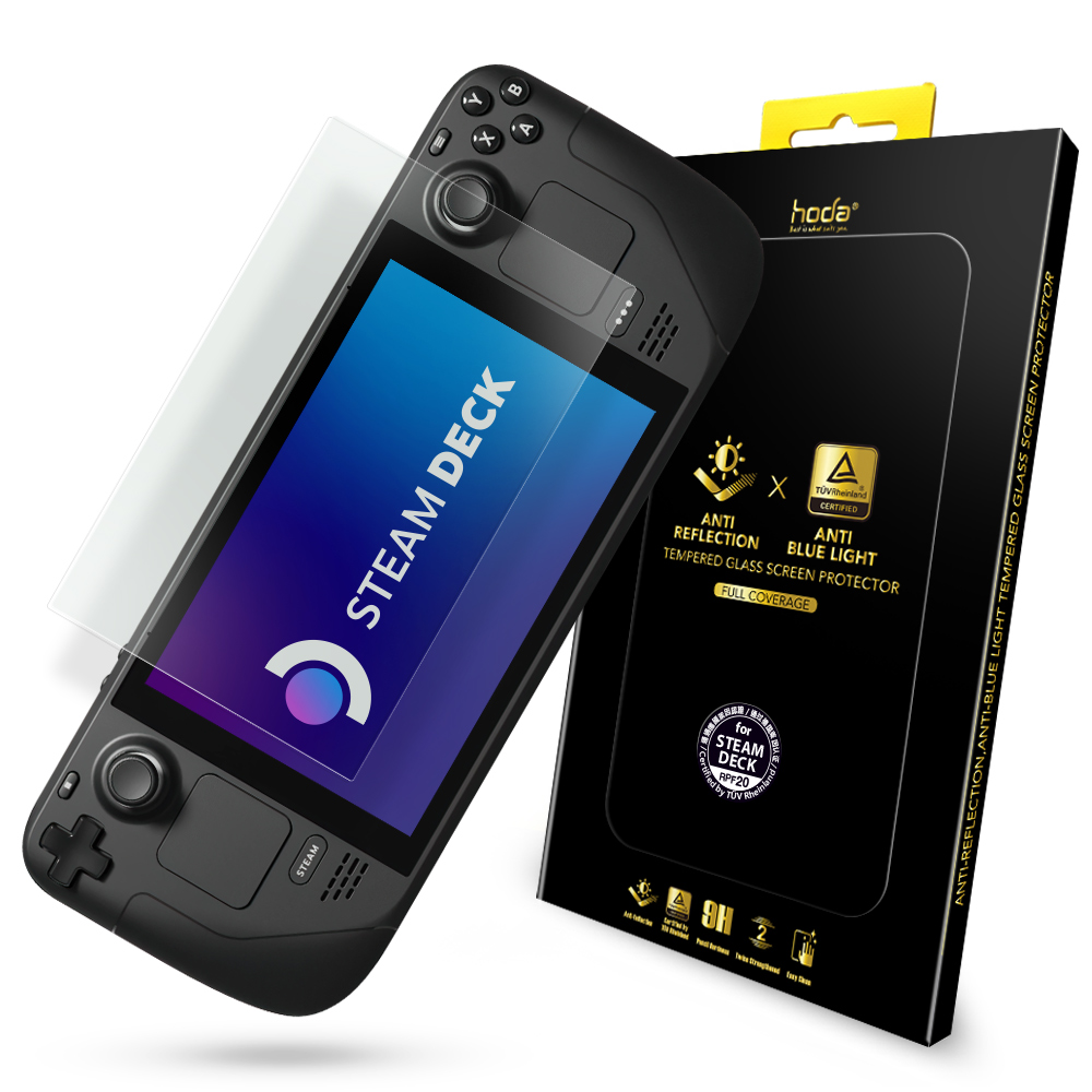 hoda Steam Deck / Steam Deck OLED 抗藍光AR抗反射玻璃保護貼 (德國萊因TÜV RPF20認證) - PChome 24h購物