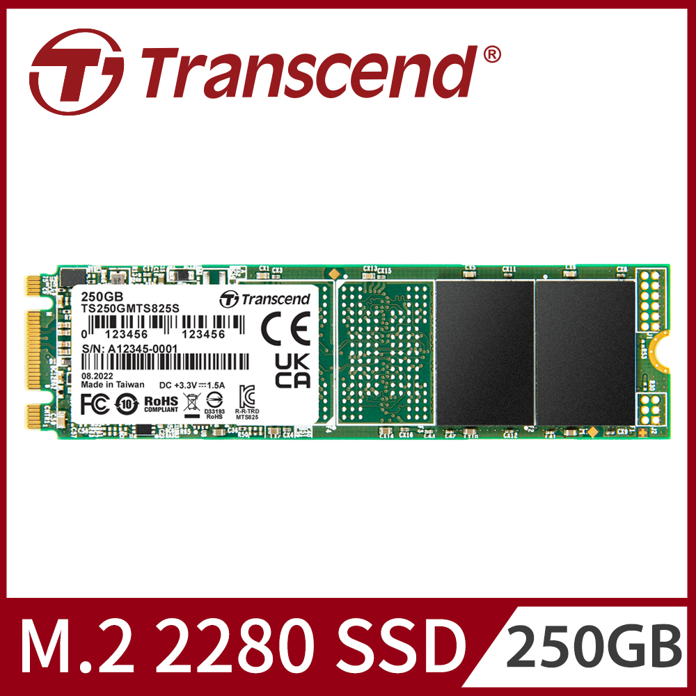 MTS825S 250GB M.2 2280 SATA Ⅲ SSD固態硬碟 (TS250GMTS825S) - PChome 24h購物