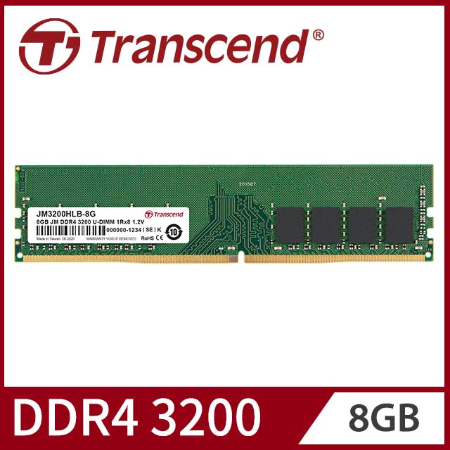 8GB JetRam DDR4 3200 桌上型記憶體 (JM3200HLB-8G) - PChome 24h購物