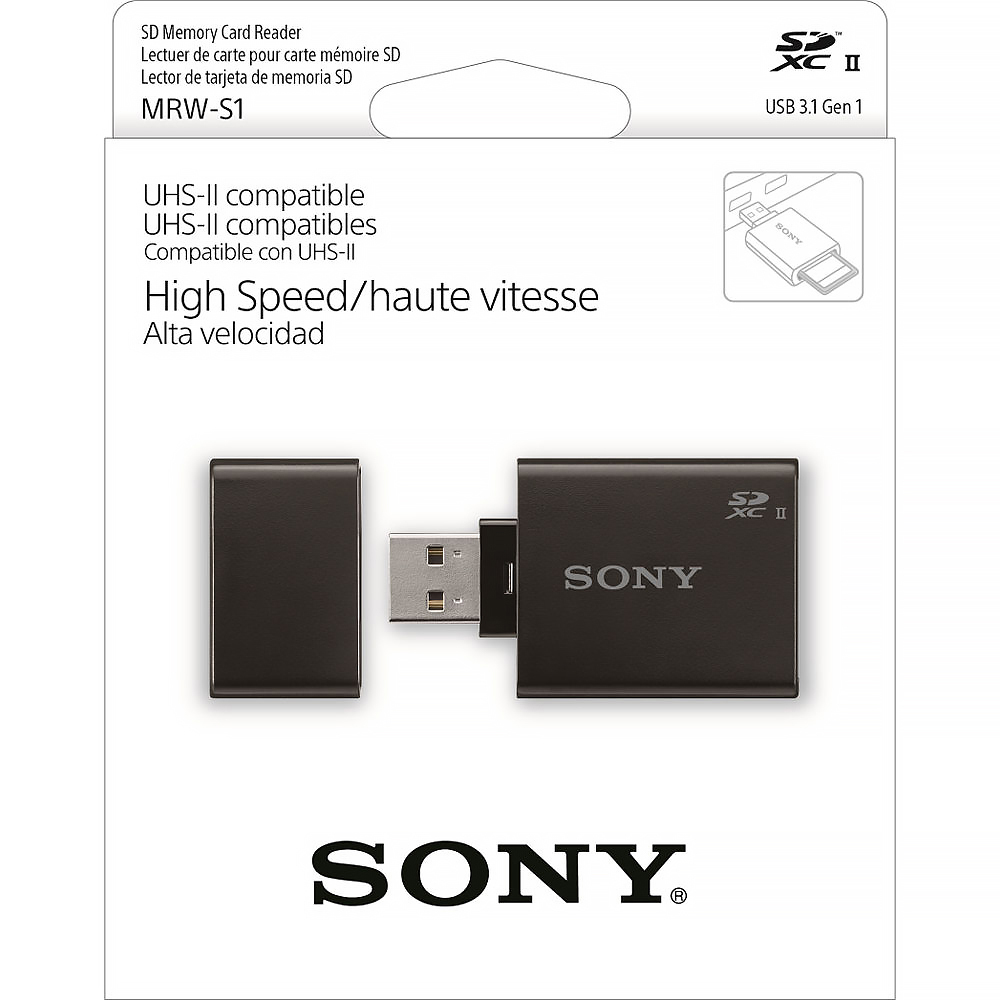 SONY 索尼 MRW-S1 USB 3.1 SD 高速讀卡機 (公司貨) 支援 UHS-II SDHC SDXC - PChome 24h購物