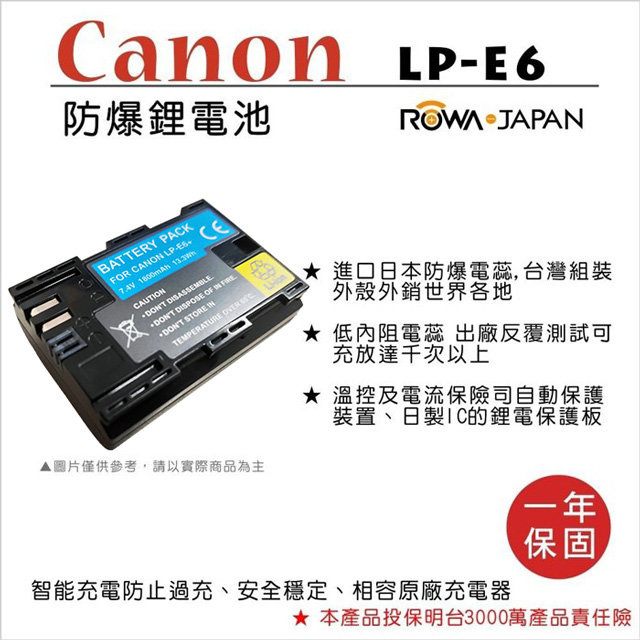 樂華 FOR CANON LP-E6 LPE6電池 - PChome 24h購物