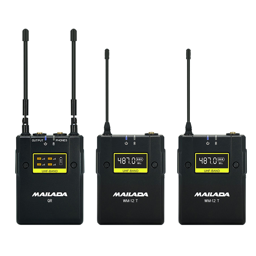 MAILADA WM12S (一對二)專業無線錄音麥克風 - PChome 24h購物