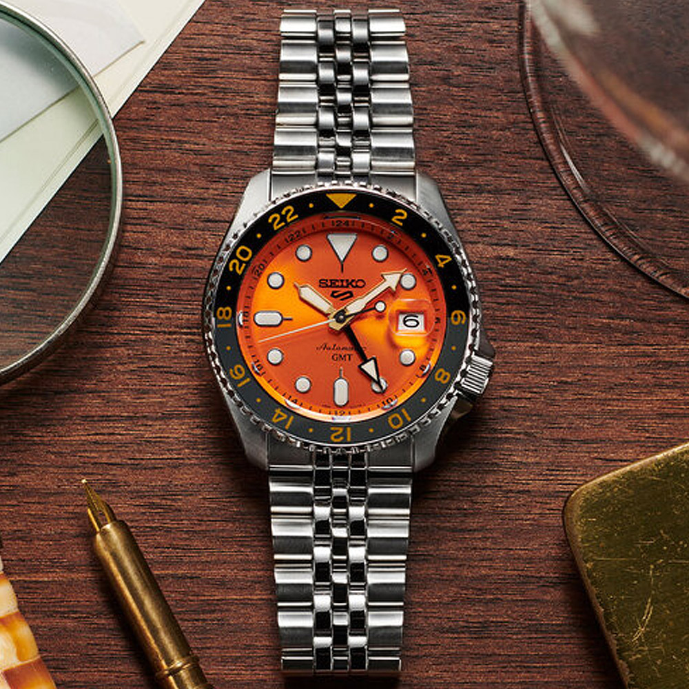 SEIKO 精工 5 Sports系列 Lineup GMT兩地時間 機械腕錶 (SSK005K1/4R34-00A0U) - PChome ...