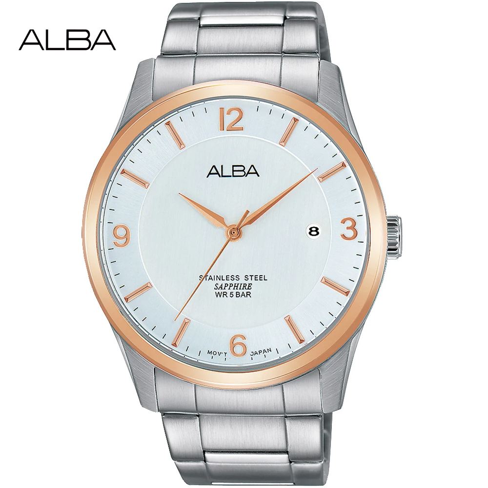 ALBA 雅柏 簡約都會時尚腕錶/銀X玫瑰金/40mm (VJ42-X211KS/AS9C92X1) - PChome 24h購物