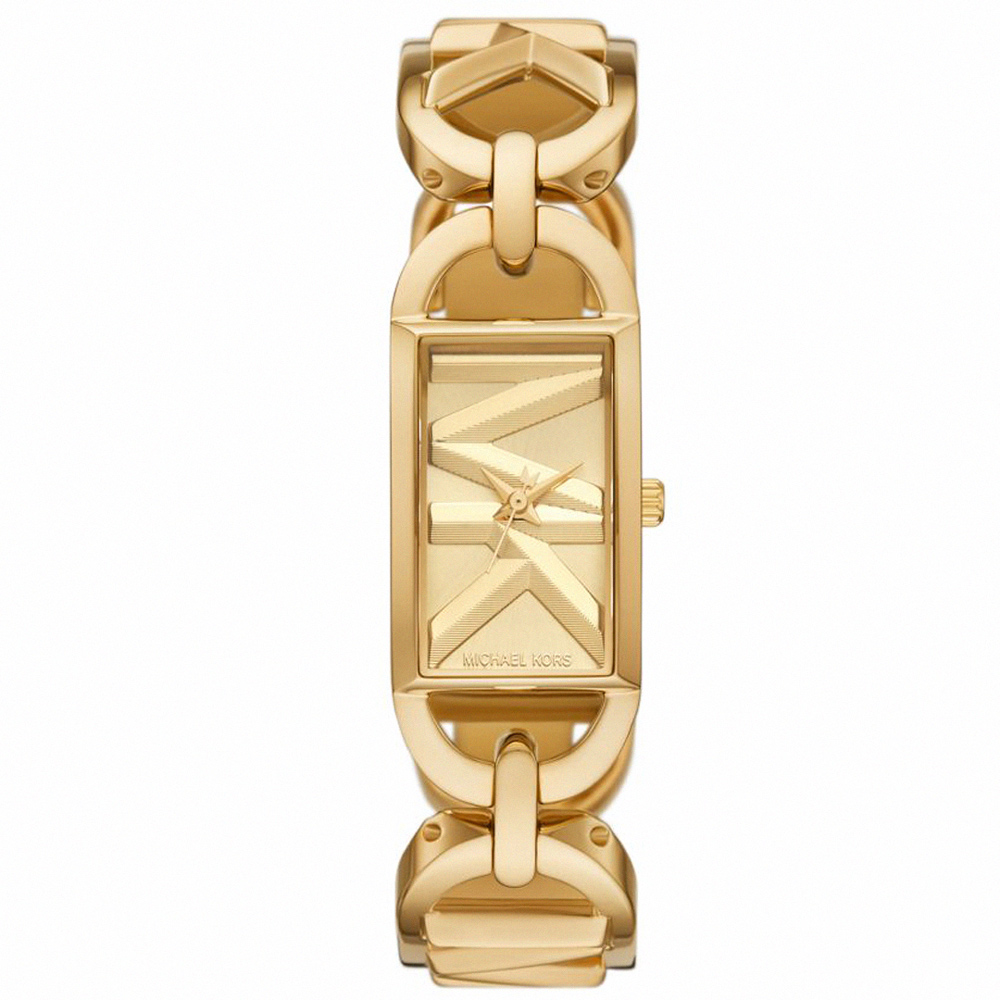 【Michael Kors】公司貨 方形金星華麗不鏽鋼腕錶/金(MK7406) - PChome 24h購物