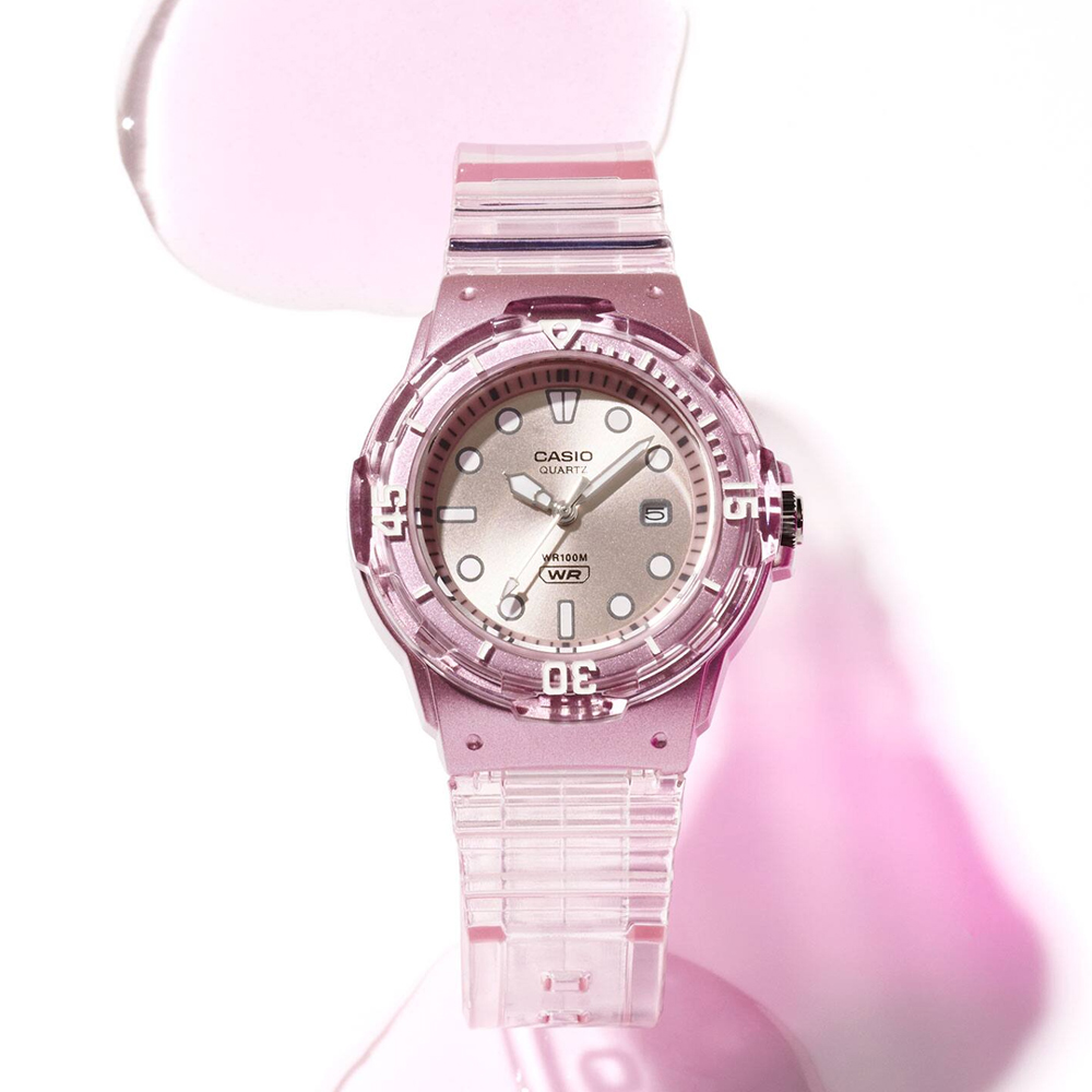 【CASIO 卡西歐】海洋之心輕巧潛水風腕錶/透明粉(LRW-200HS-4E) - PChome 24h購物