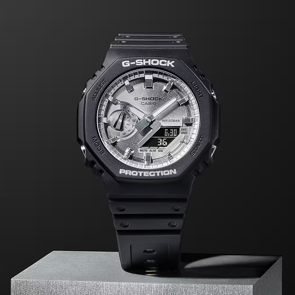 CASIO 卡西歐 G-SHOCK 2100八角金屬光手錶(GA-2100SB-1A) - PChome 24h購物