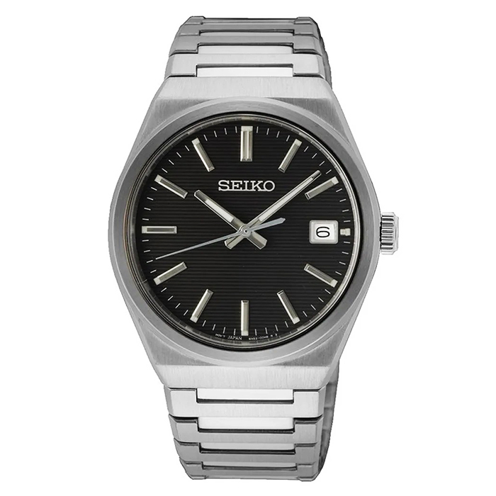 【SEIKO】精工 SUR557P1 藍寶石鏡面 日期 鋼錶帶男錶 6N52-00H0D 黑/銀 39mm - PChome 24h購物
