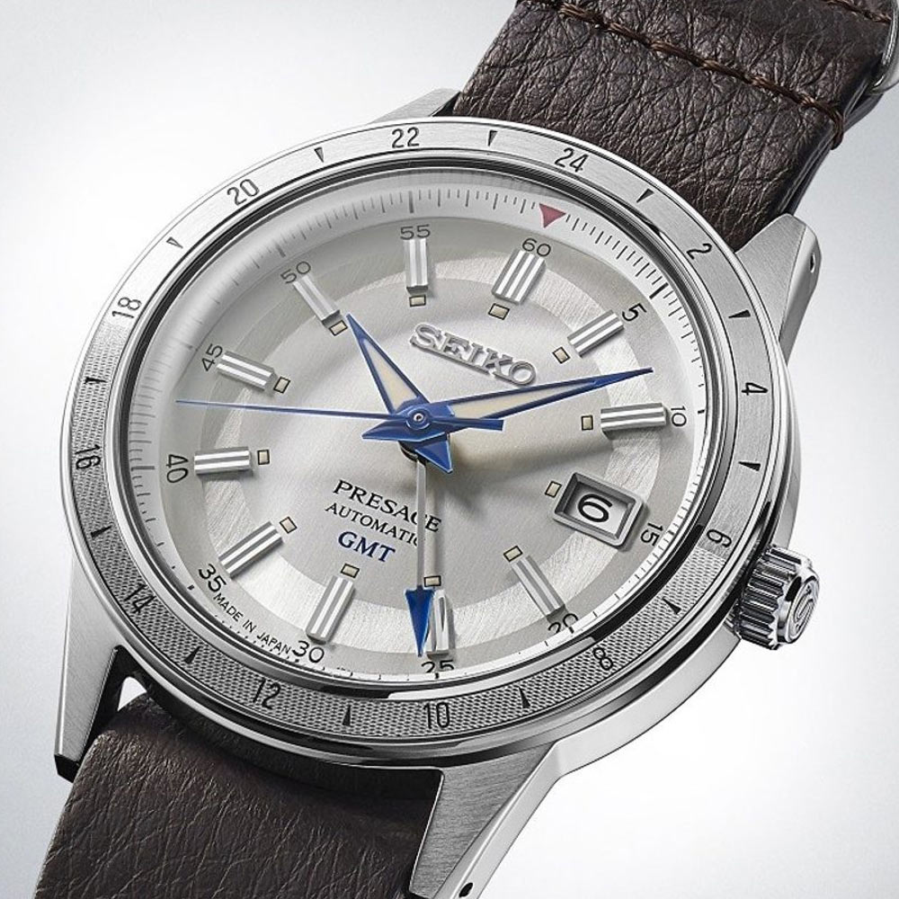 SEIKO 精工 Presage Style60’s系列復古 限量 110週年GMT機械錶-4R34-00E0J/SSK015J1 ...