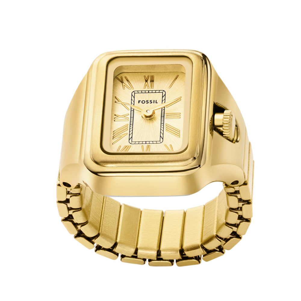 【FOSSIL】公司貨 Raquel 時尚獨特不鏽鋼戒指錶/香檳金 女錶(ES5343) - PChome 24h購物