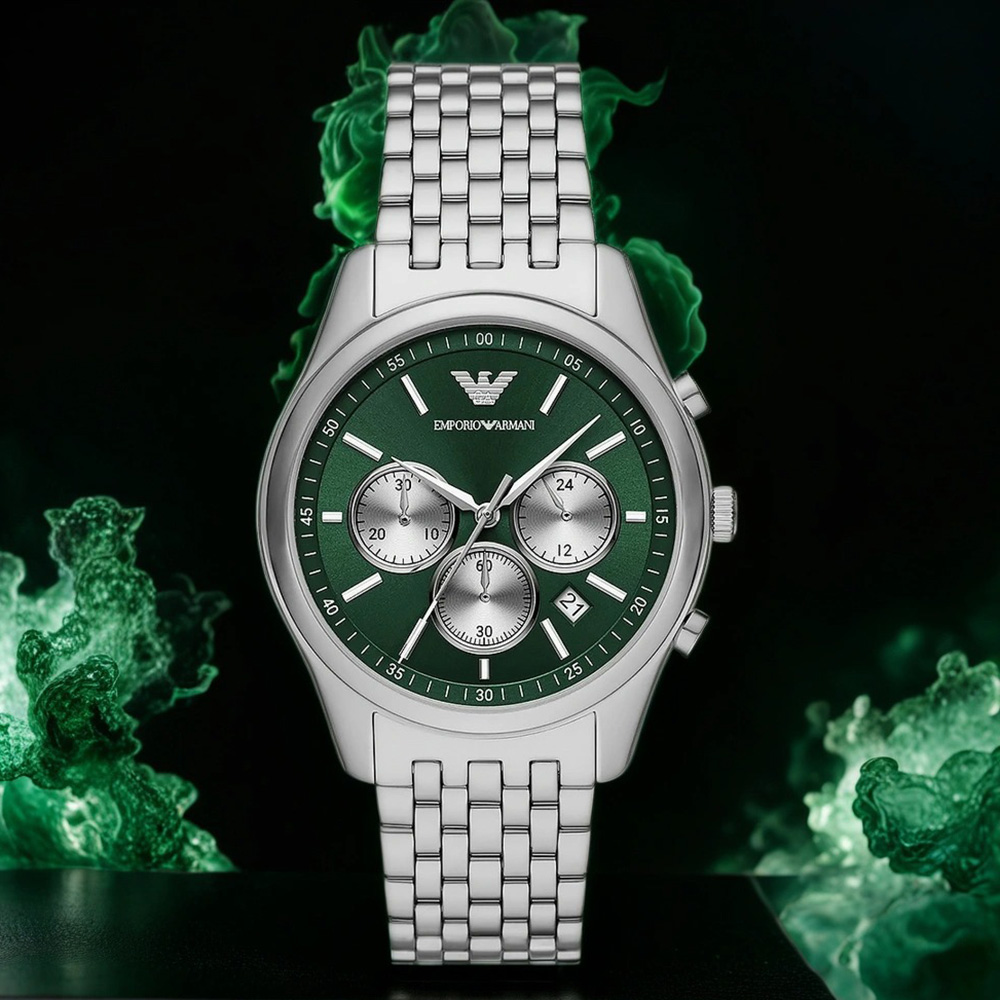 EMPORIO ARMANI 亞曼尼 Antonio 雋永紳士風格三眼手錶-41mm AR11581 - PChome 24h購物