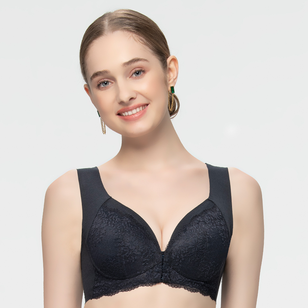 【思薇爾】CoCo菲卡系列M-XXL無鋼圈前扣無痕包覆女內衣(科技藍) - PChome 24h購物