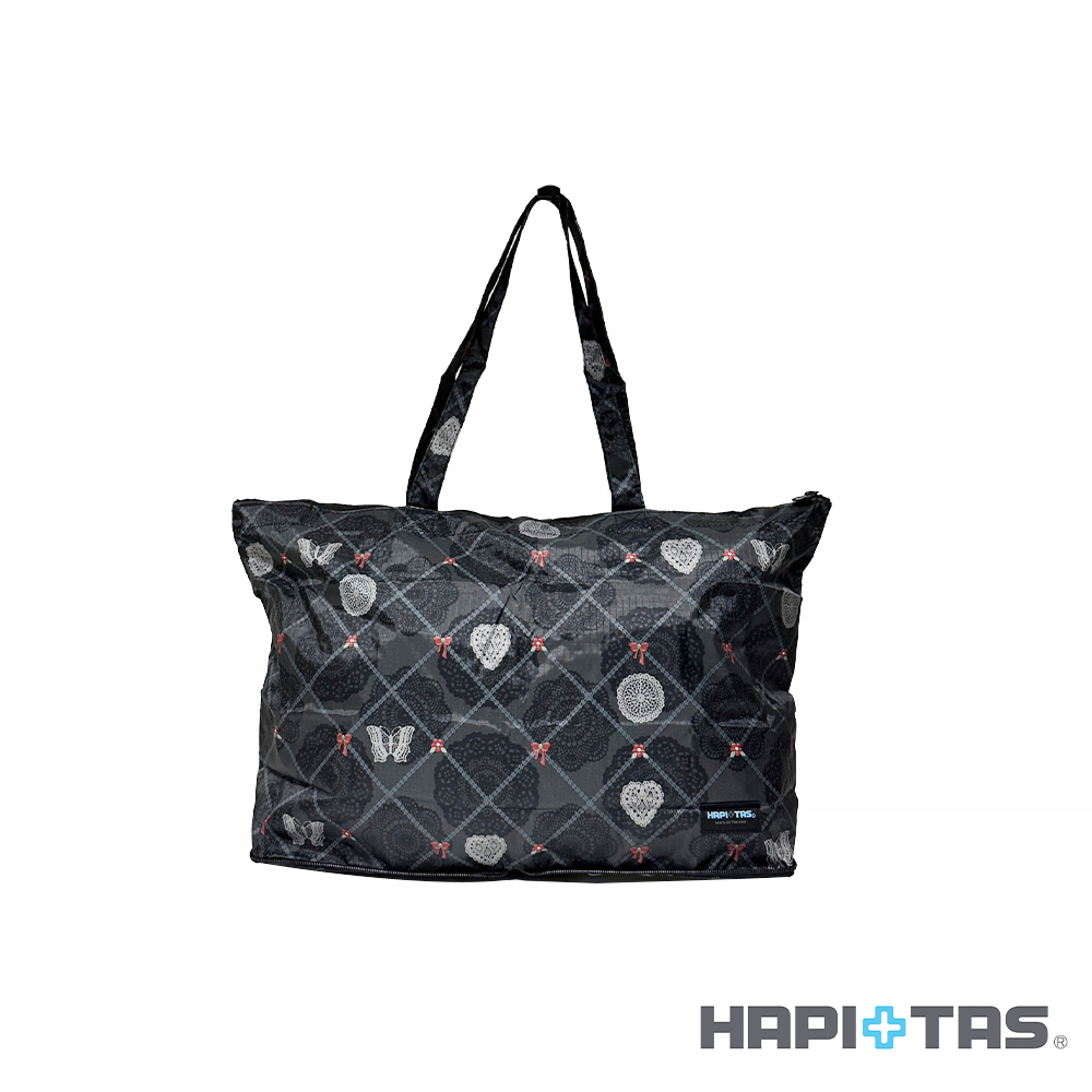 HAPITAS H0001 日本摺疊托特購物袋-129 黑色蕾絲 - PChome 24h購物