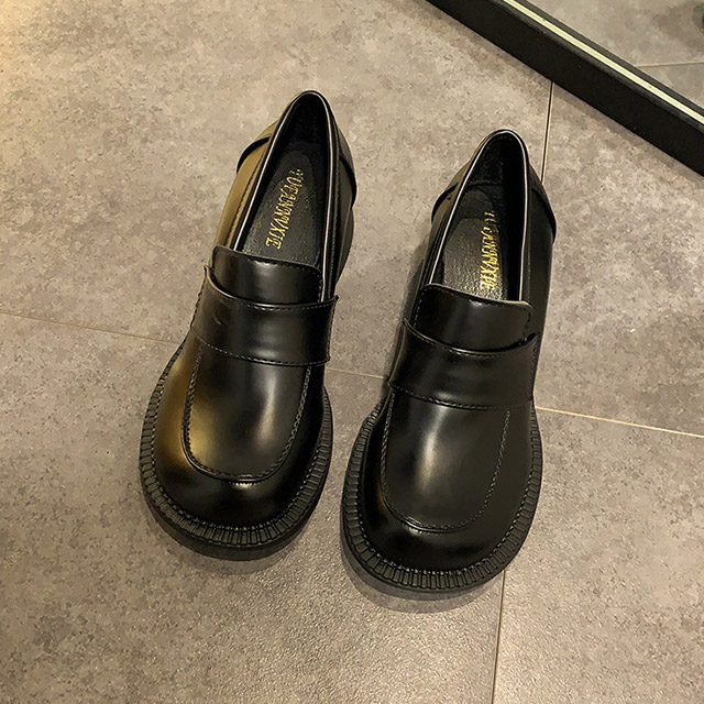 【韓國K.W.】Y6297現貨37碼學院風休閒鞋(樂福鞋/通勤鞋/懶人鞋) - PChome 24h購物