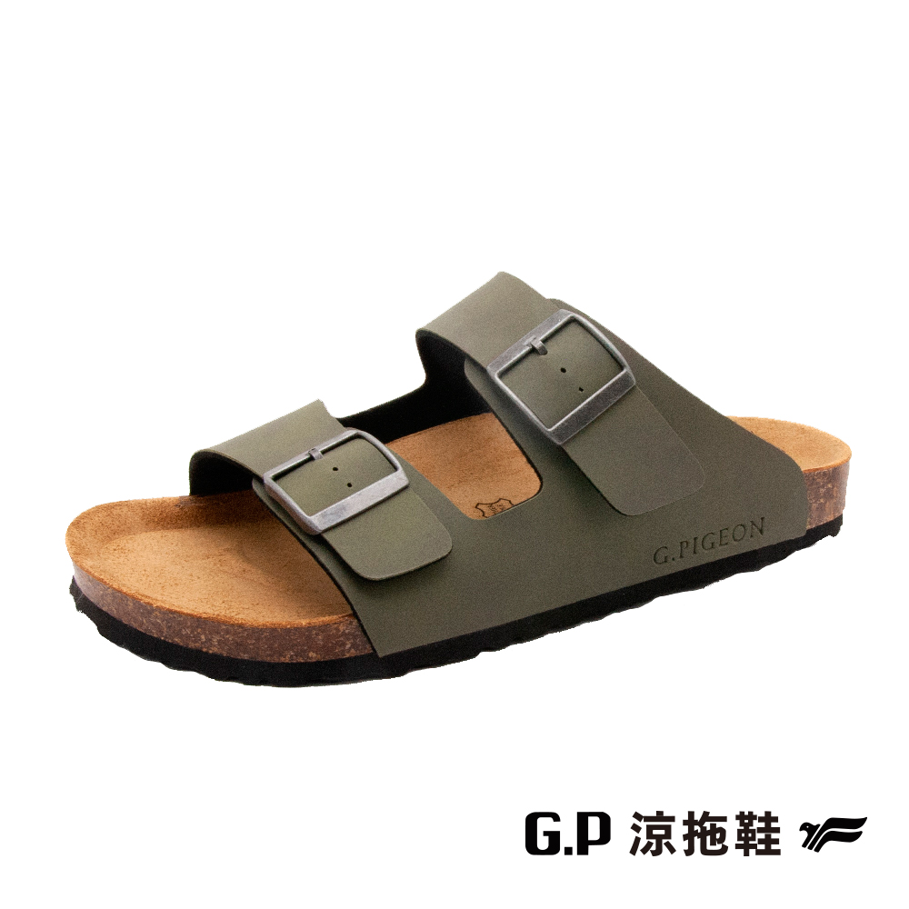 【G.P 男款雙帶柏肯鞋】M391-60 綠色 (SIZE:40-44 共三色) - PChome 24h購物