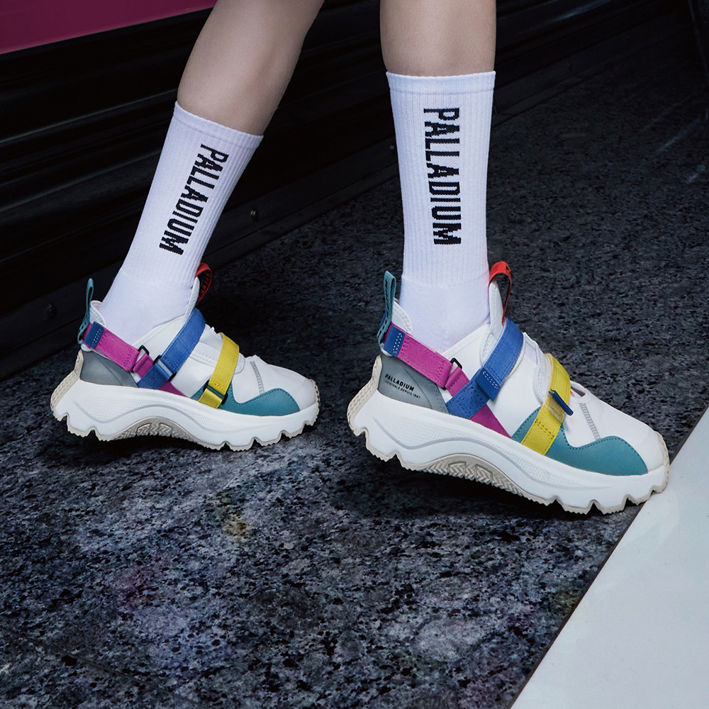 PALLADIUM THUNDER LO STRAP三型一體閃電潮鞋-中性-繽紛白 - PChome 24h購物