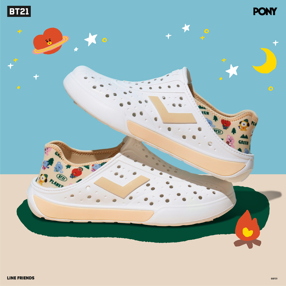 【PONY】BT21特別款 女 防水 拖鞋 洞洞鞋 雨鞋 水鞋 露營生活- 森林米( ENJOY) - PChome 24h購物