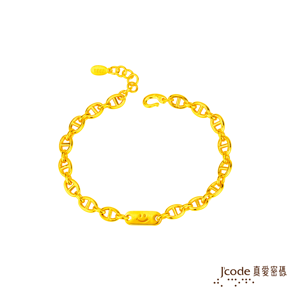 J’code真愛密碼金飾 豬你開心硬金手鍊 - PChome 24h購物