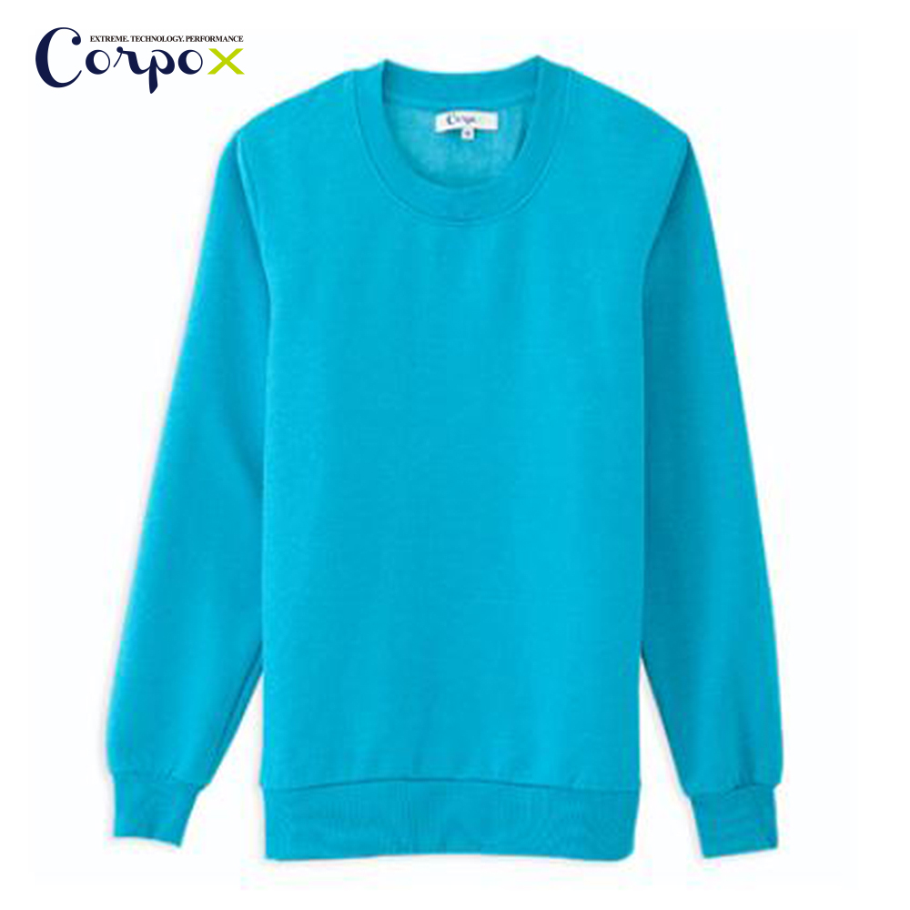 CorpoX-女款發熱刷毛圓領素T-土耳其藍 - PChome 24h購物