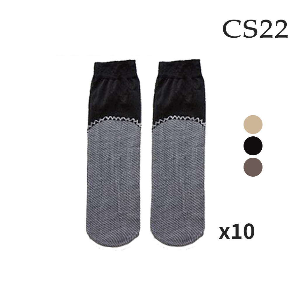 【CS22】女士防勾防滑微透膚短絲襪3色(10雙/入) - PChome 24h購物
