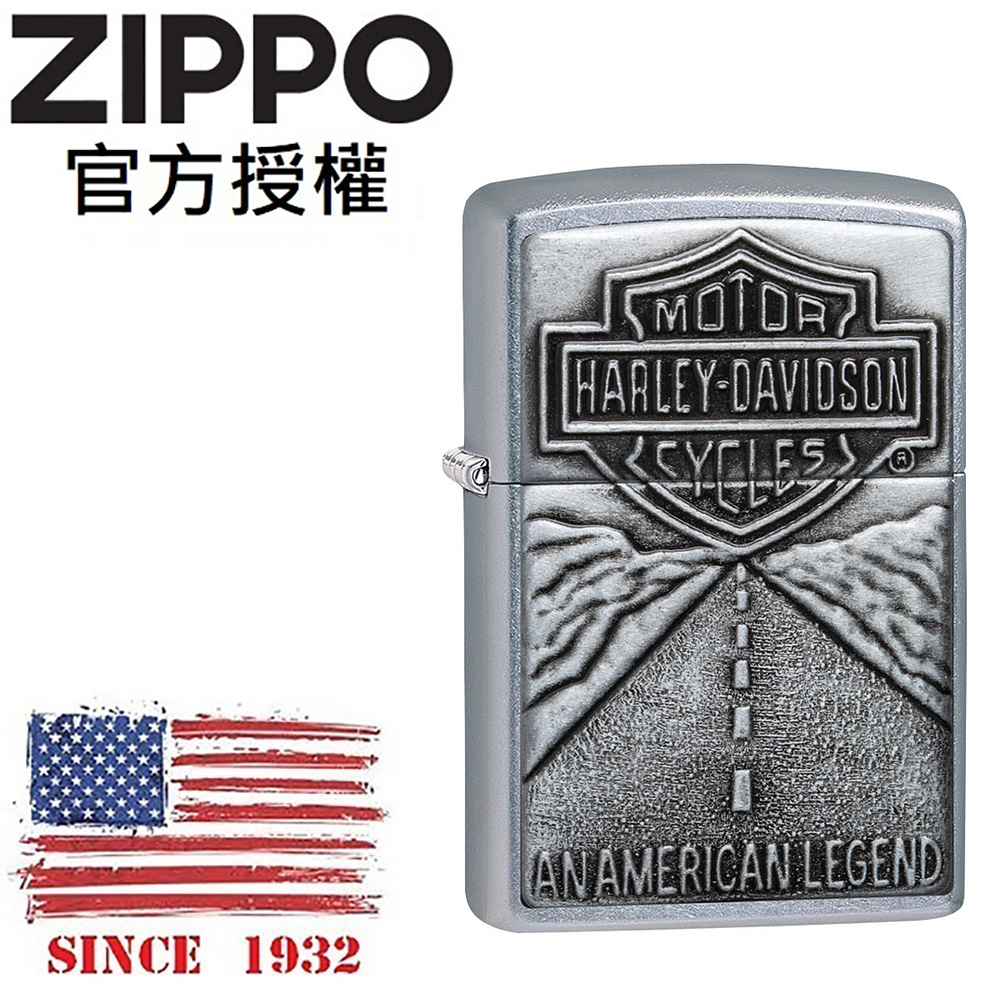 ZIPPO Harley Davidson American Legend 哈雷戴維森-傳奇之路防風打火機 - PChome 24h購物