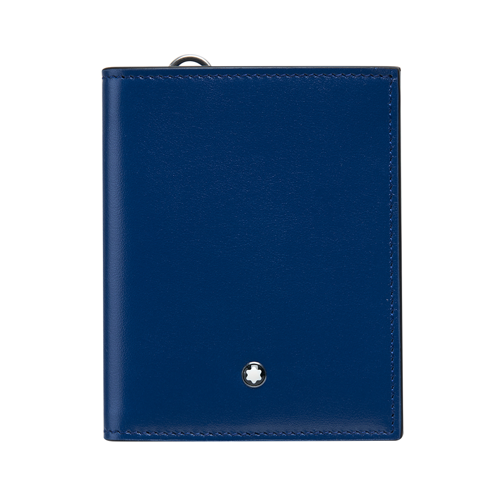 MONTBLANC 萬寶龍大師傑作（大班）4810系列直式6卡短夾-藍色129678 - PChome 24h購物