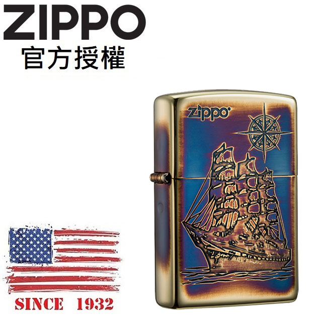 ZIPPO A sail boat G 冒險啟航(燻黑金)防風打火機 - PChome 24h購物