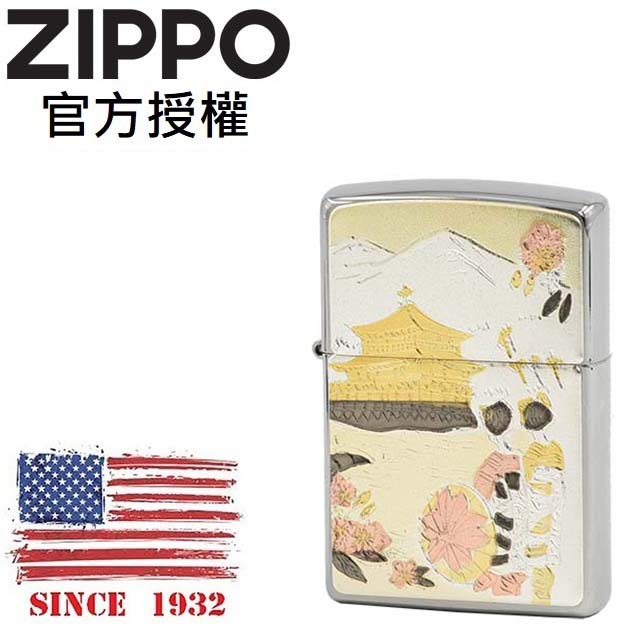 ZIPPO Japanese traditional design KINKAKUJI 日本傳統風格-鹿苑寺防風打火機 - PChome 24h購物