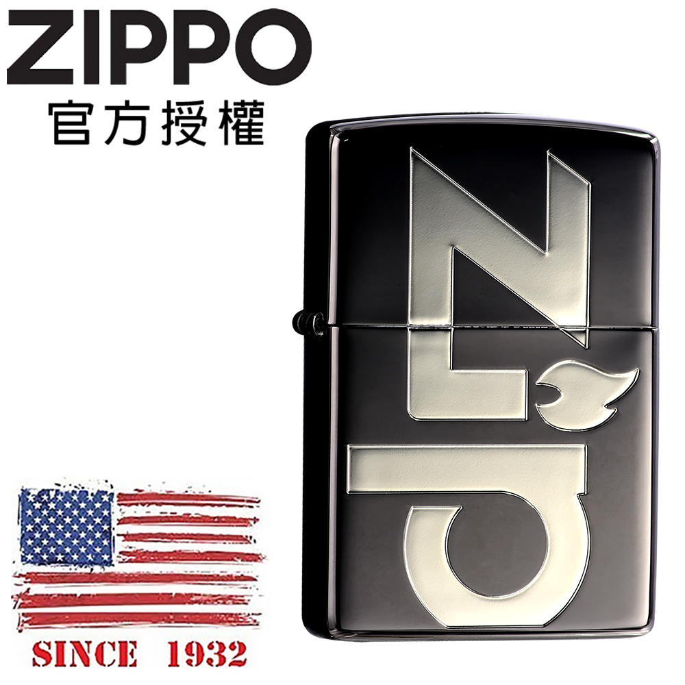 ZIPPO Big zippo logo(Black) 經典標誌-黑冰銀防風打火機 - PChome 24h購物
