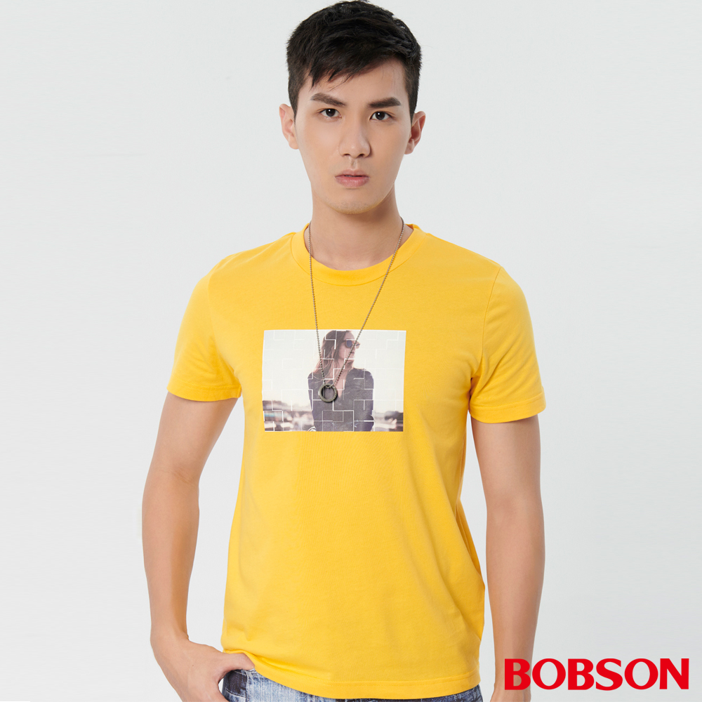 BOBSON 男款印圖上衣(28027-30) - PChome 24h購物