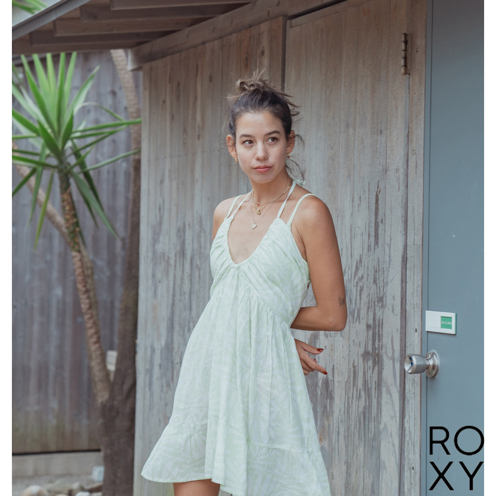 【ROXY】SUMMER NIGHTS 洋裝 淺綠 - PChome 24h購物
