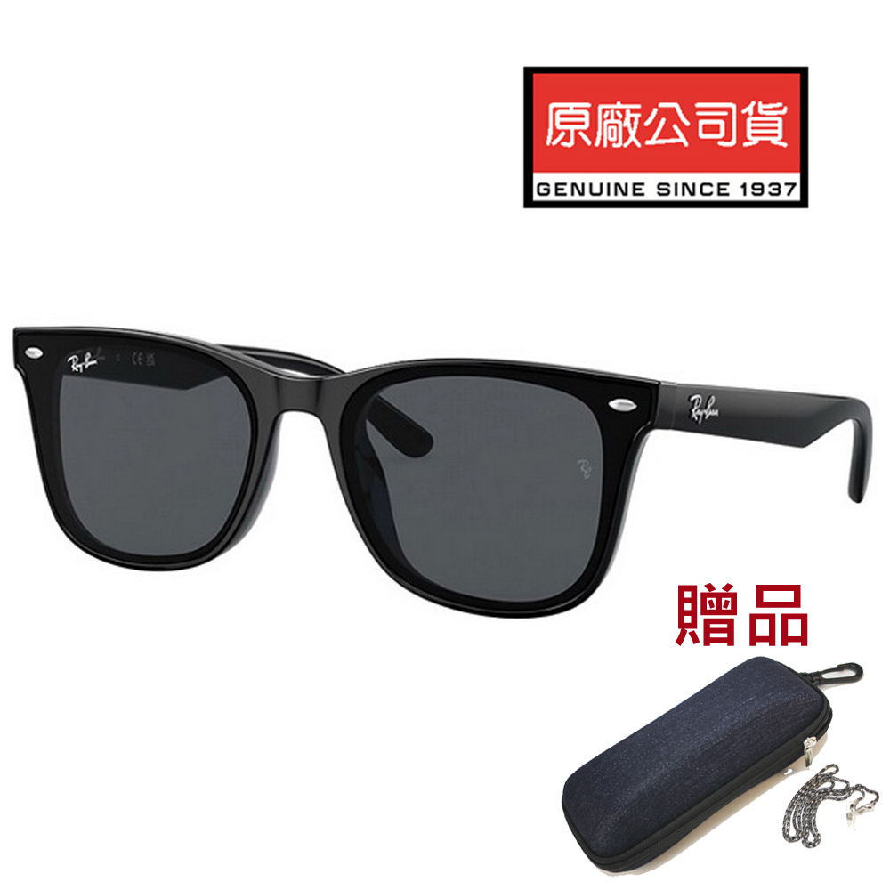 RAY BAN 雷朋 亞洲版 時尚大鏡面太陽眼鏡 RB4391D 601/87 黑框深灰鏡片 公司貨 - PChome 24h購物