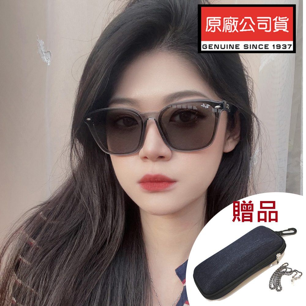 RAY BAN 雷朋 亞洲版 時尚太陽眼鏡 RB4392D 645087 時尚透晶灰 公司貨 - PChome 24h購物