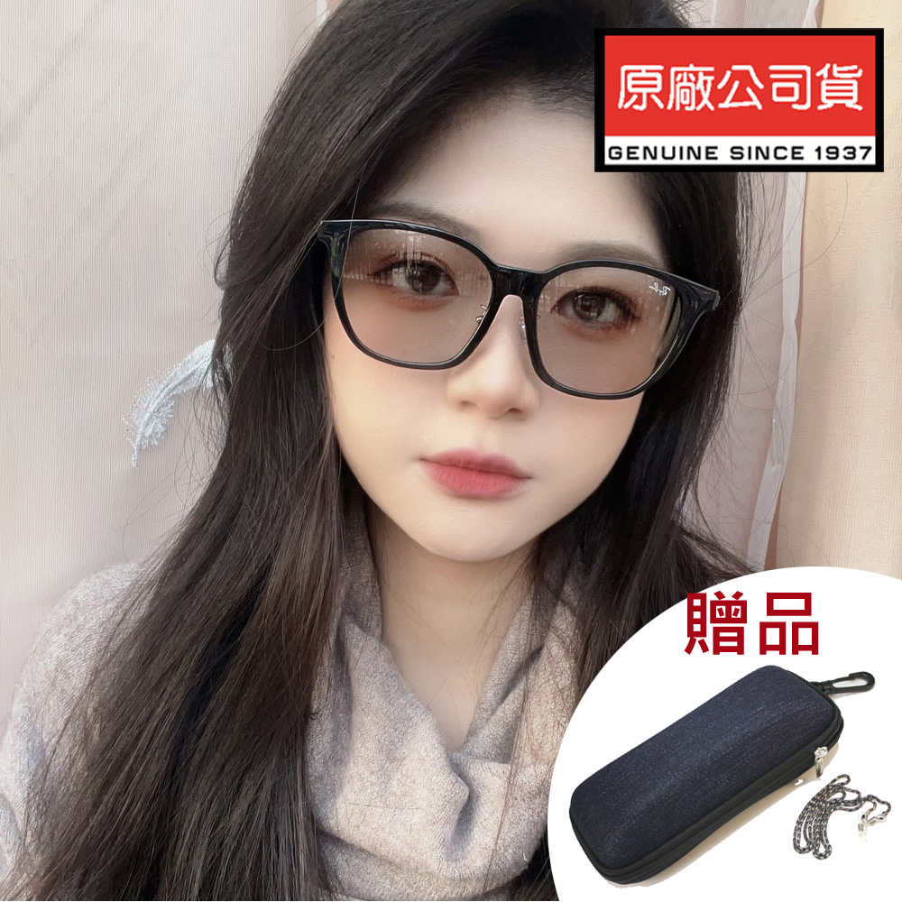 RAY BAN 雷朋 亞洲版 時尚太陽眼鏡 金屬鏡臂 RB4333D 601/87 黑框抗UV淺灰鏡片 公司貨 - PChome 24h購物