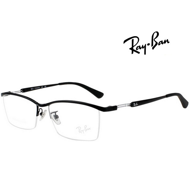 Ray Ban 雷朋 純鈦 時尚輕量光學眼鏡 舒適可調鼻墊 RB8746D 1017 黑 公司貨 - PChome 24h購物
