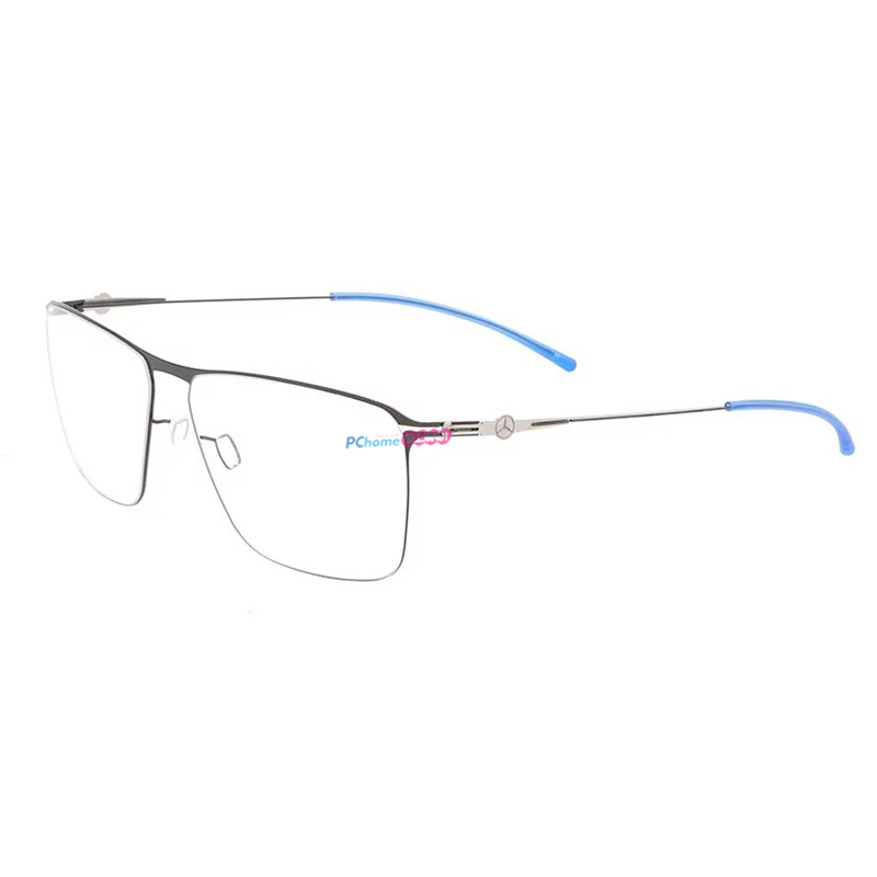 【ic! berlin】Mercedes-Benz賓士聯名款 薄鋼 無螺絲 光學鏡框 MB08 槍色 細邊 大方框眼鏡 - PChome 24h購物