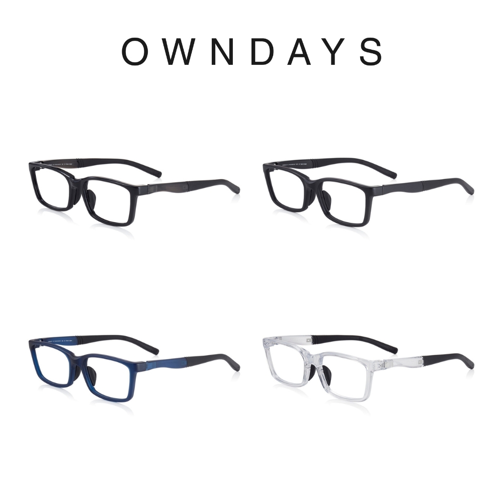 OWNDAYS AIR FIT 輕薄系列 知性方型框光學眼鏡(AF2006L-3S) - PChome 24h購物
